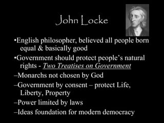 Enlightenment Thinkers and Ideas | PPTX