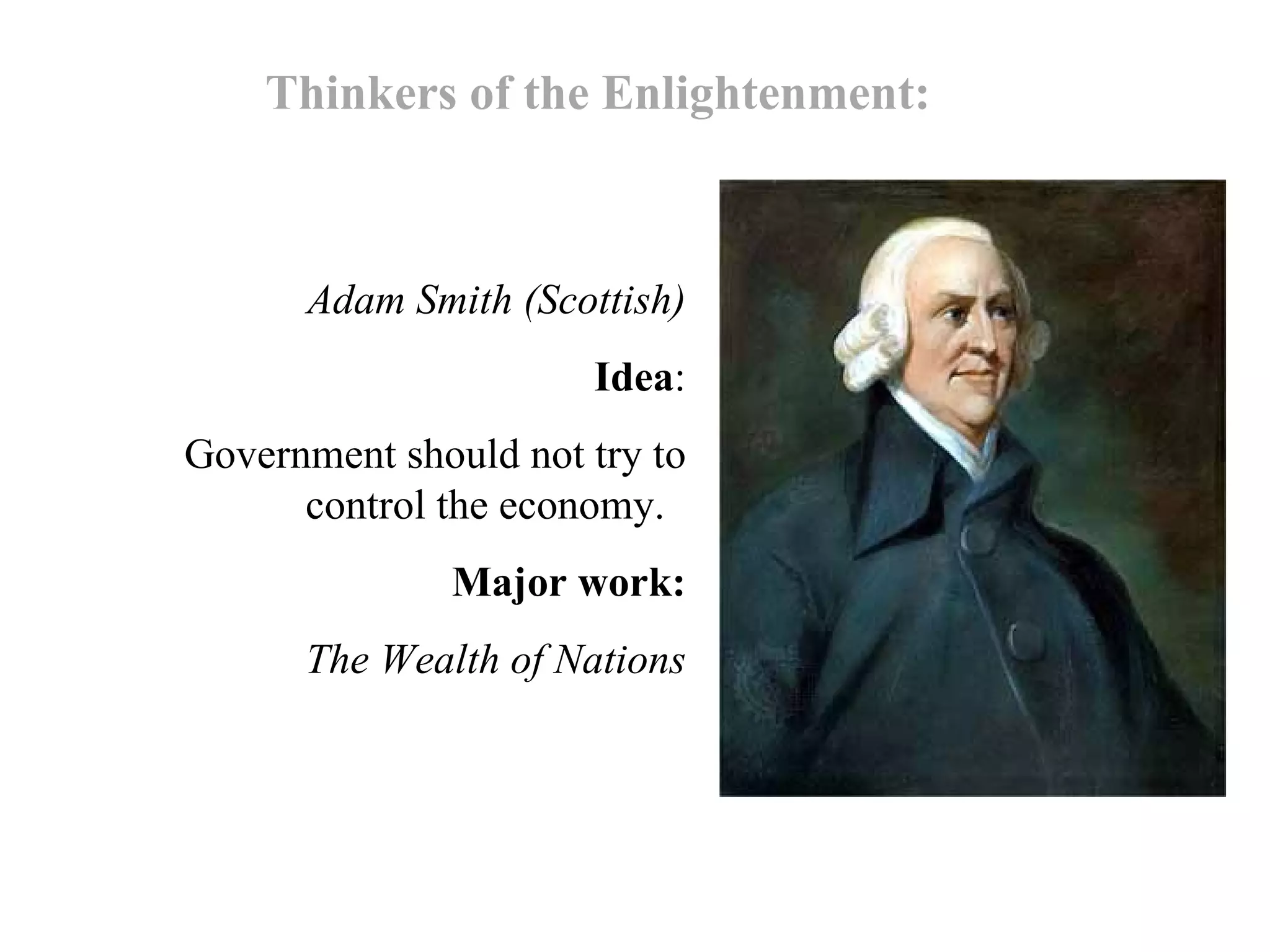 Enlightenment Thinkers Walkaround | PPT
