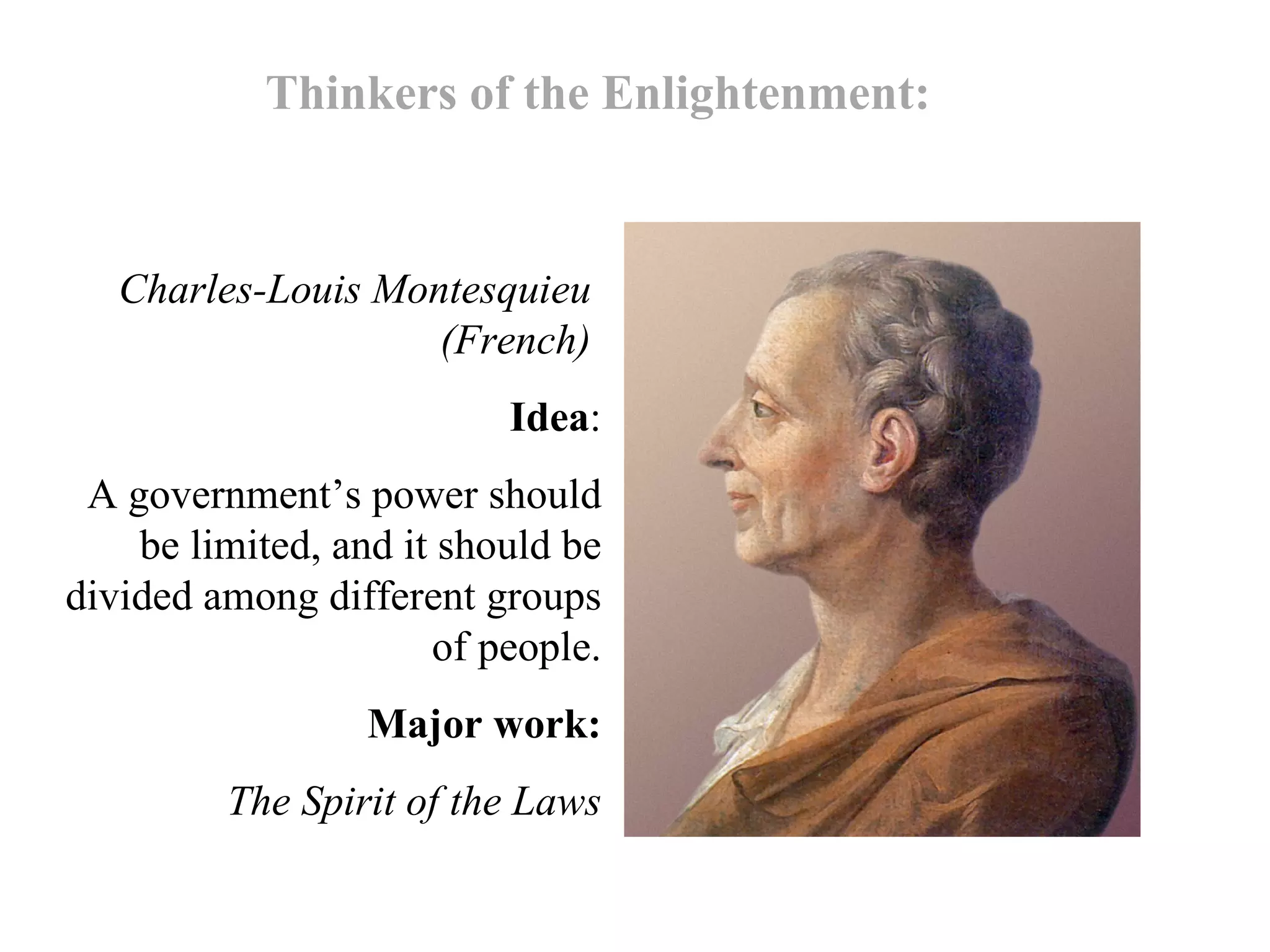 Enlightenment Thinkers Walkaround | PPT
