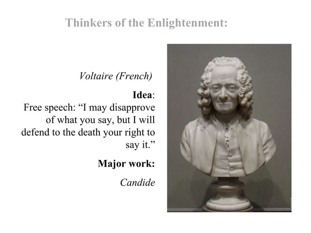 Enlightenment Thinkers Walkaround | PPT