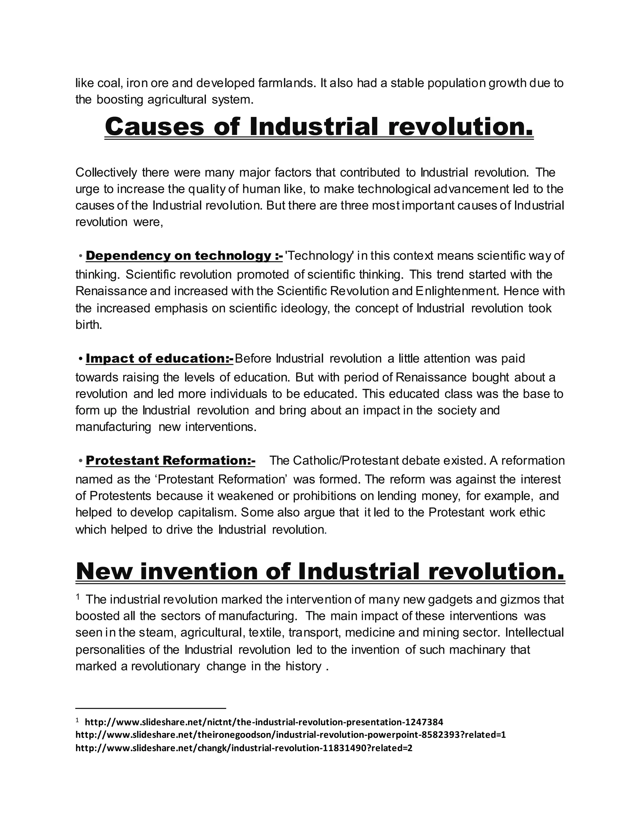Industrial Revolution. | DOCX