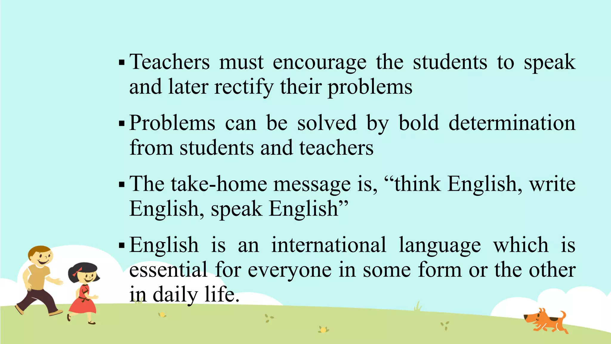 Enlish speaking issues | PDF