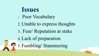 Enlish speaking issues | PDF