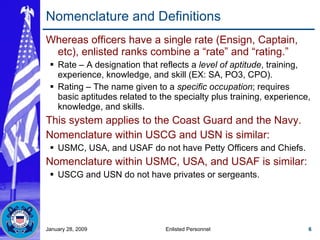Enlisted Personnel | PPT | Defense Industry | Industries