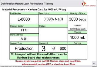 Lean Professional Deliverables - Week 2 of 6 | PPT