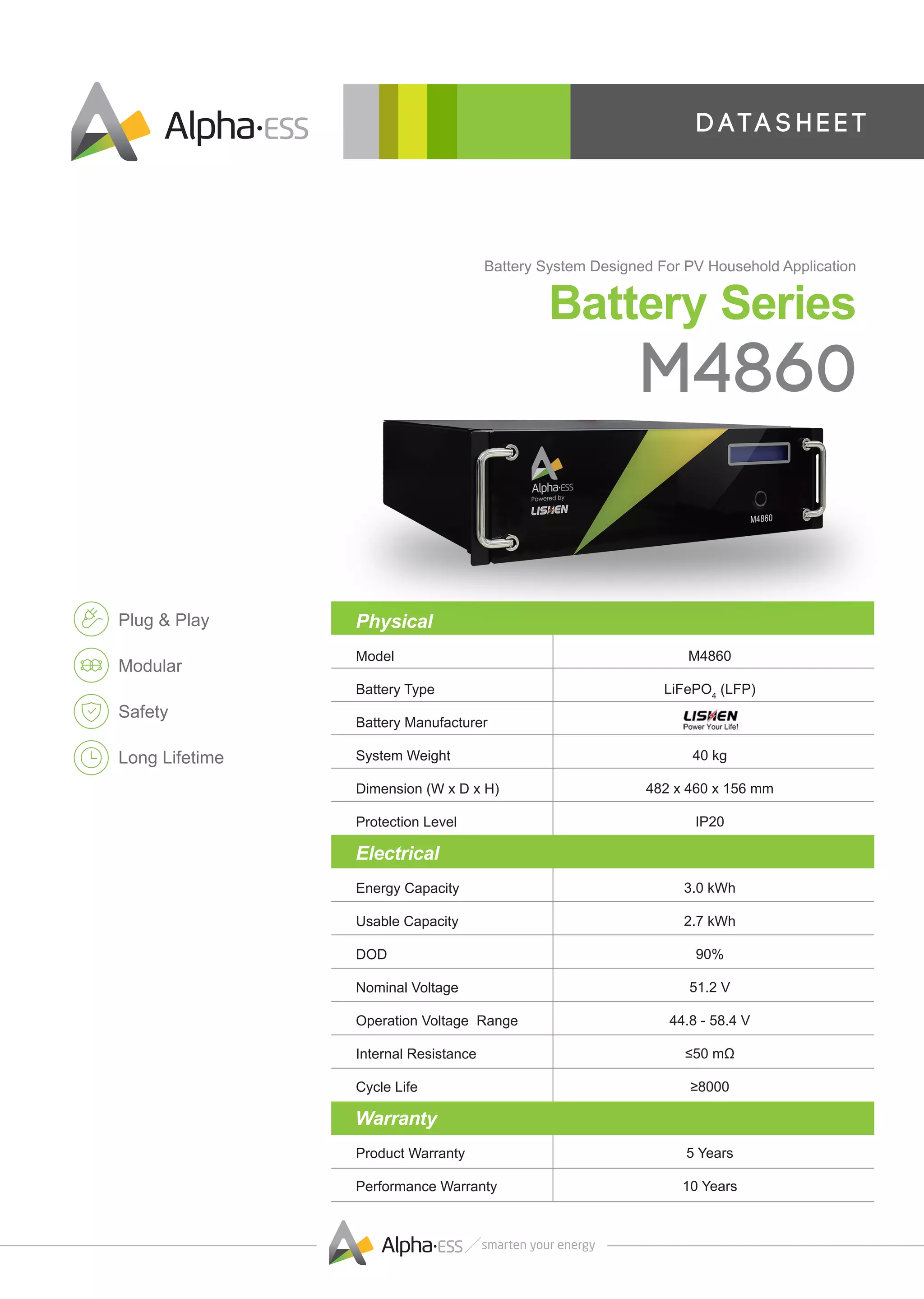 Alpha Battery Series M4860 | PDF