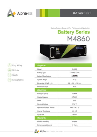 Alpha Battery Series M4860 | PDF