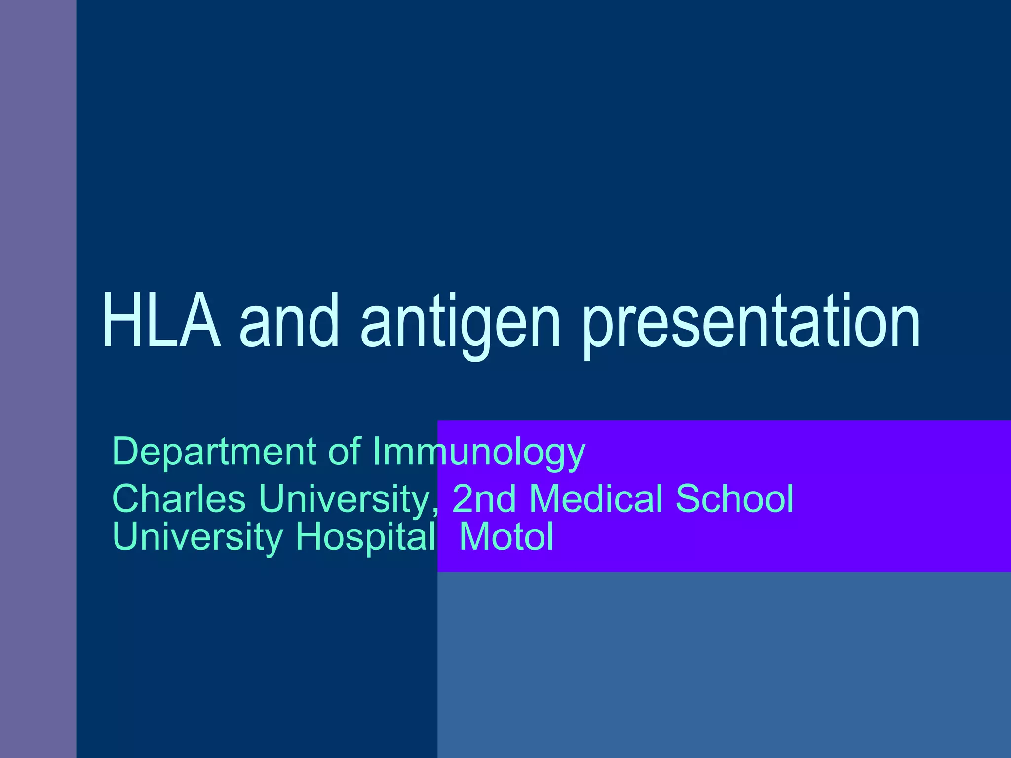 HLA and antigen presentation | PPT