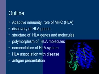HLA and antigen presentation | PPT