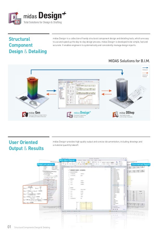 midas design+: Structural components design & detailing toolkit for d…