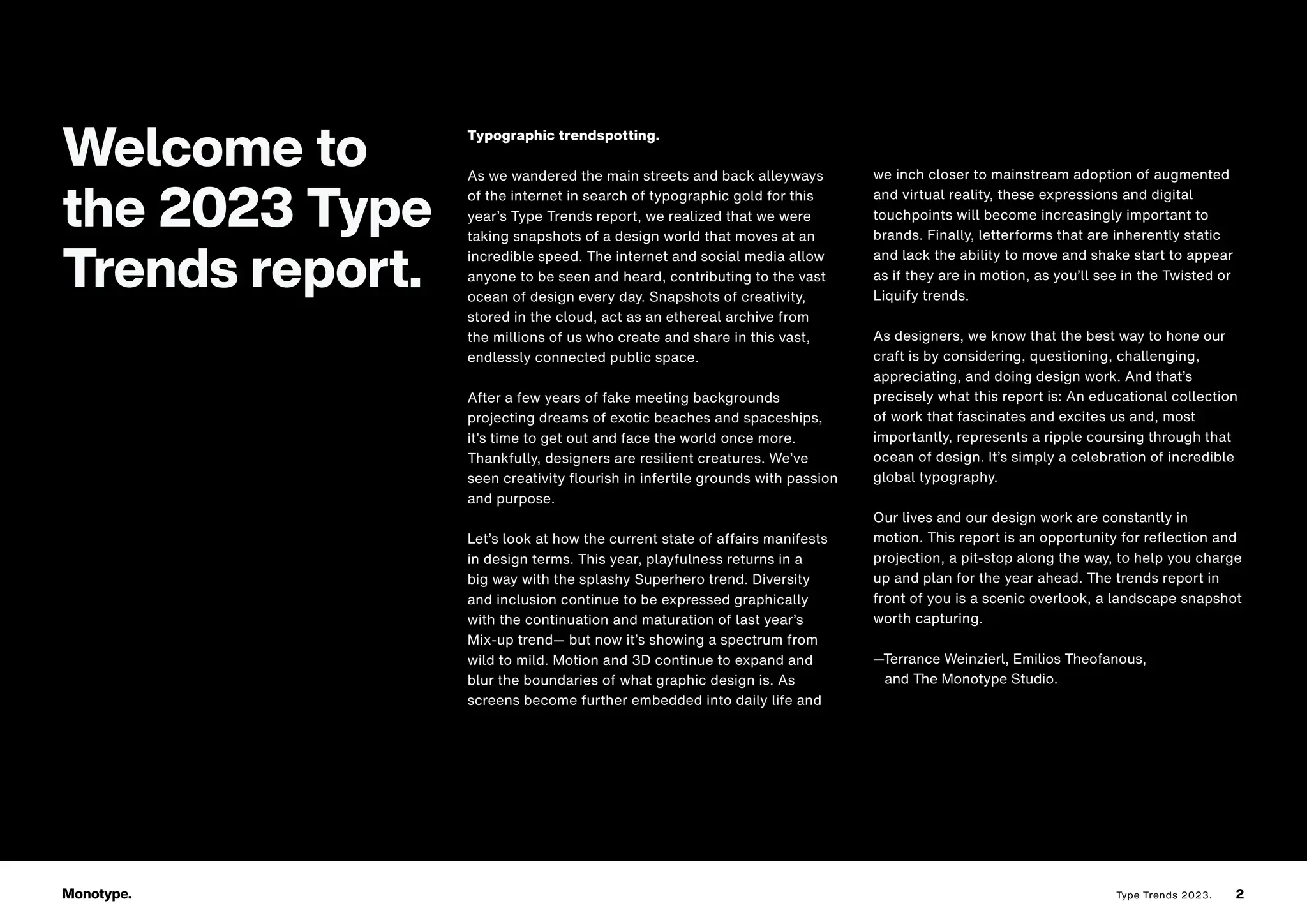 Monotype's Annual 2023 Typography Trend Report | PDF