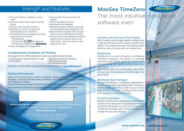 MaxSea TimeZero Sailing Range brochure in English | PPT