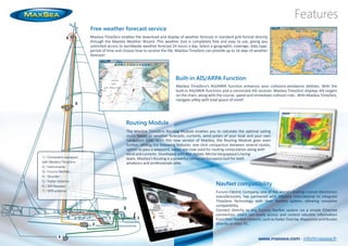 MaxSea TimeZero Sailing Range brochure in English | PDF