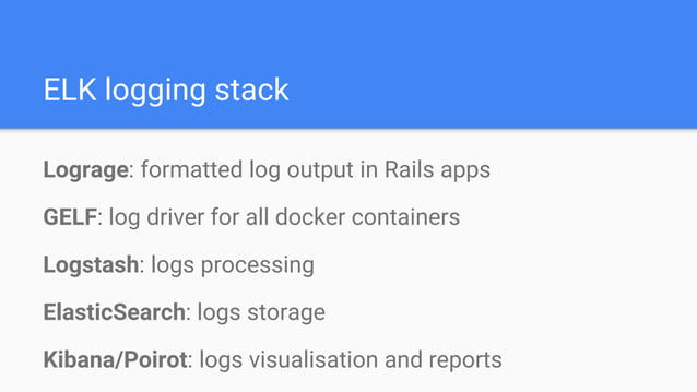 Logging in Docker | PPT
