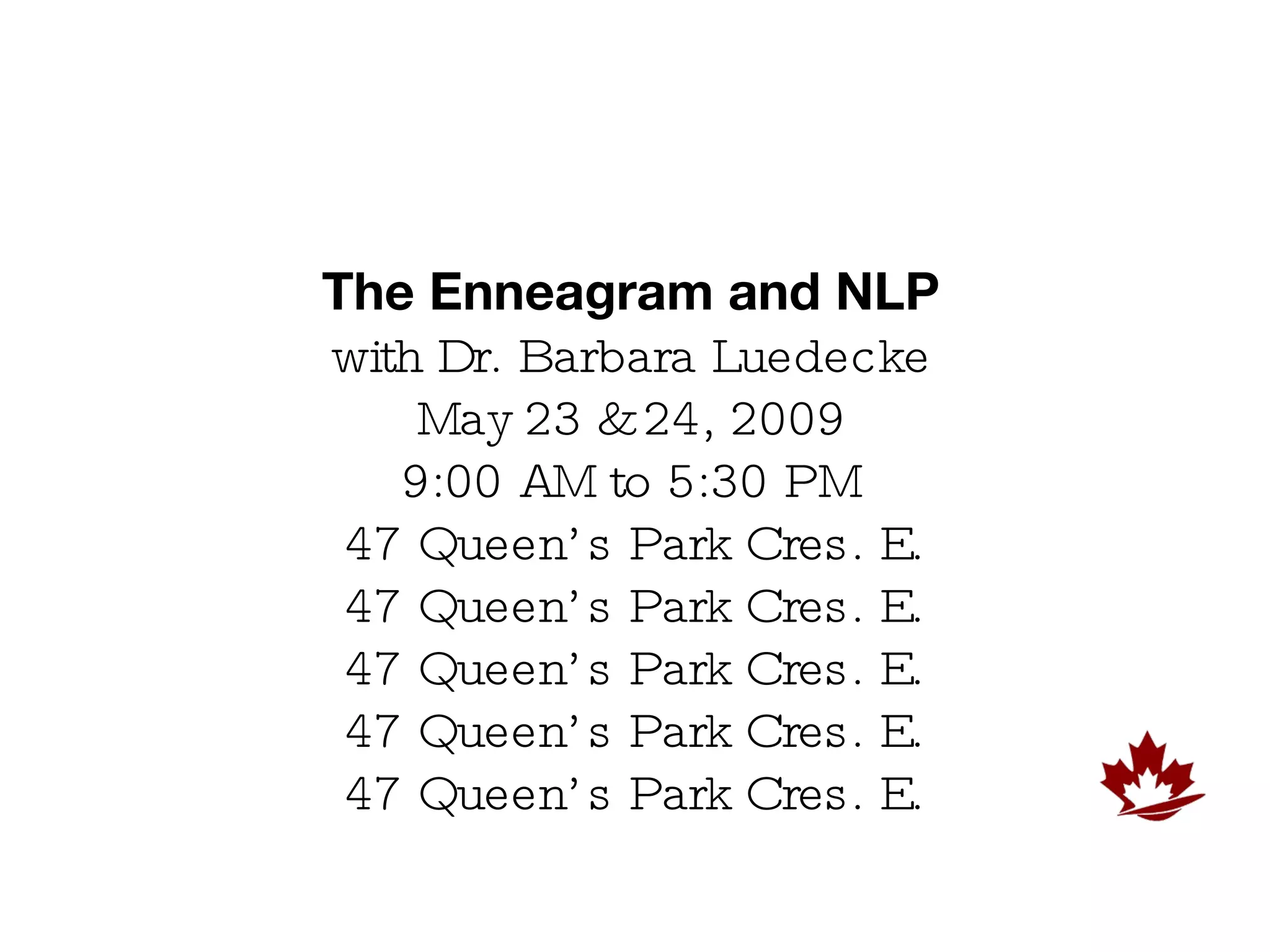 Introduction to the Enneagram | PPT