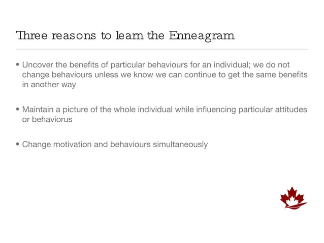 Introduction to the Enneagram | PPT