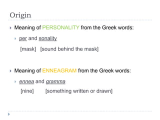 Enneagram of personality | PPTX