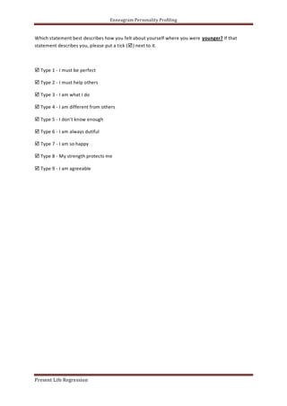 Enneagram Personality Test | PDF