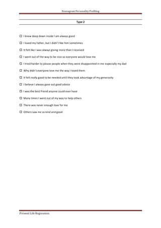 Enneagram Personality Test | PDF