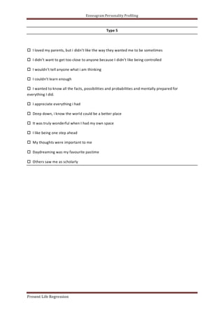 Enneagram personality test | PDF