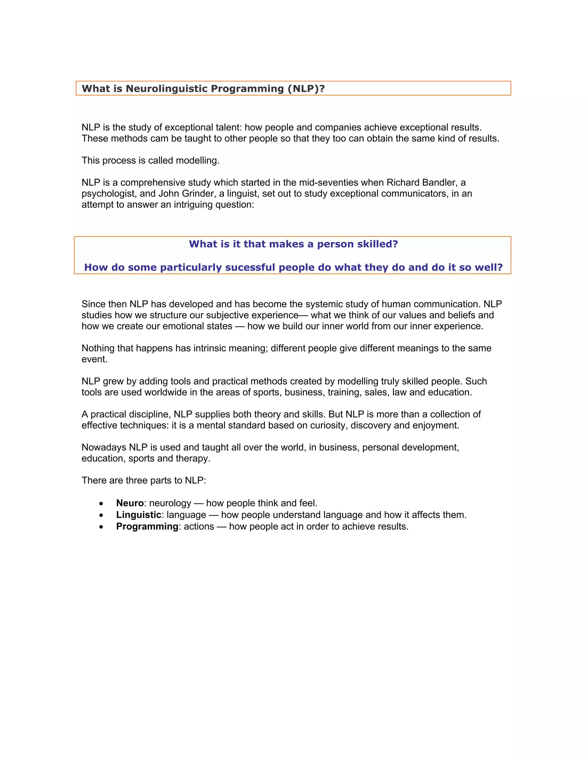 En nlp trainers_training | PDF