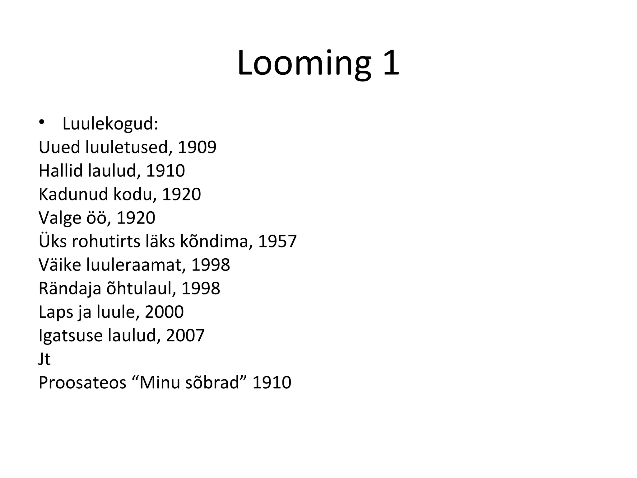 Ernst Enno | PPT