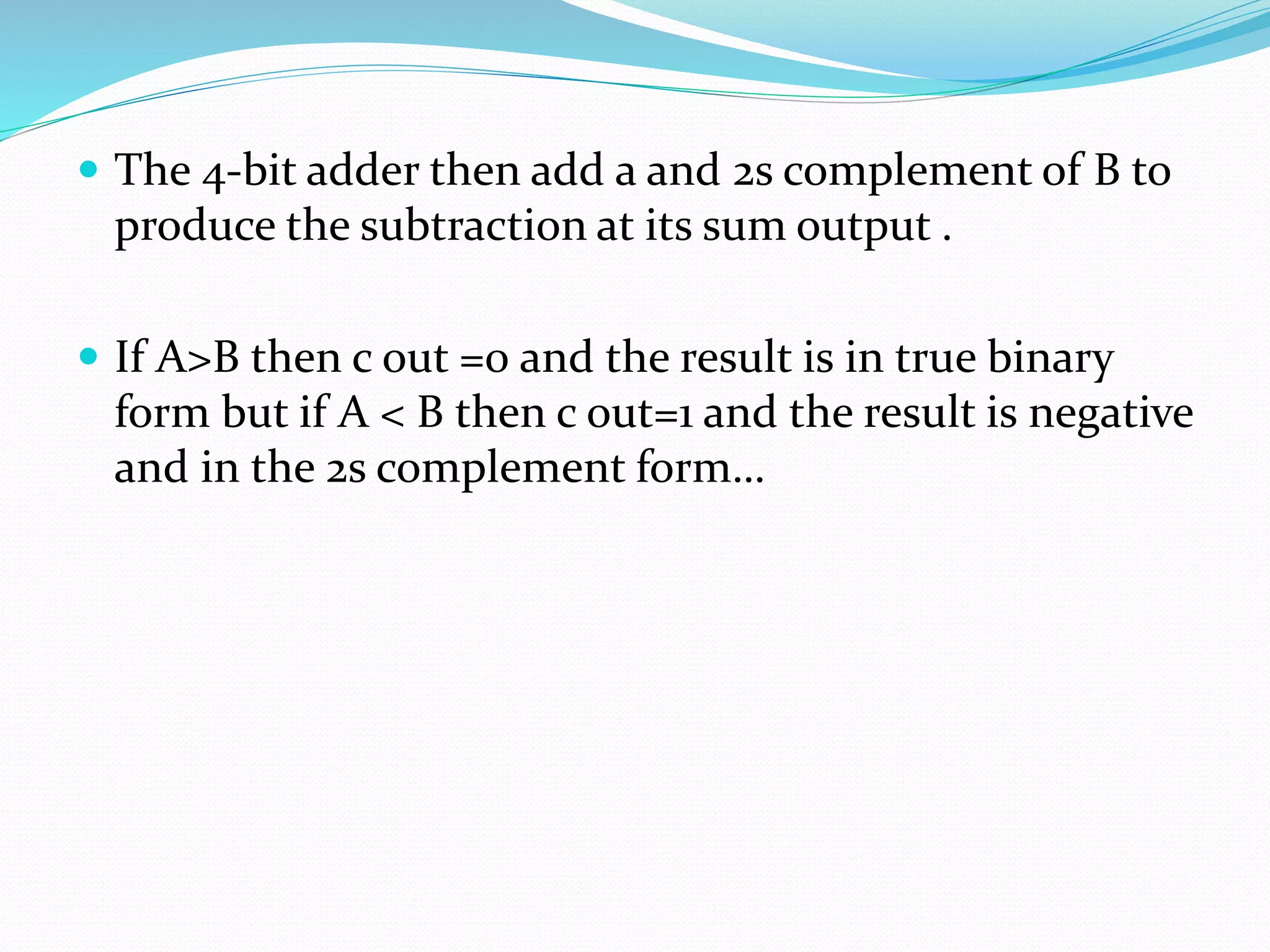 Parallel Adder and Subtractor | PPTX