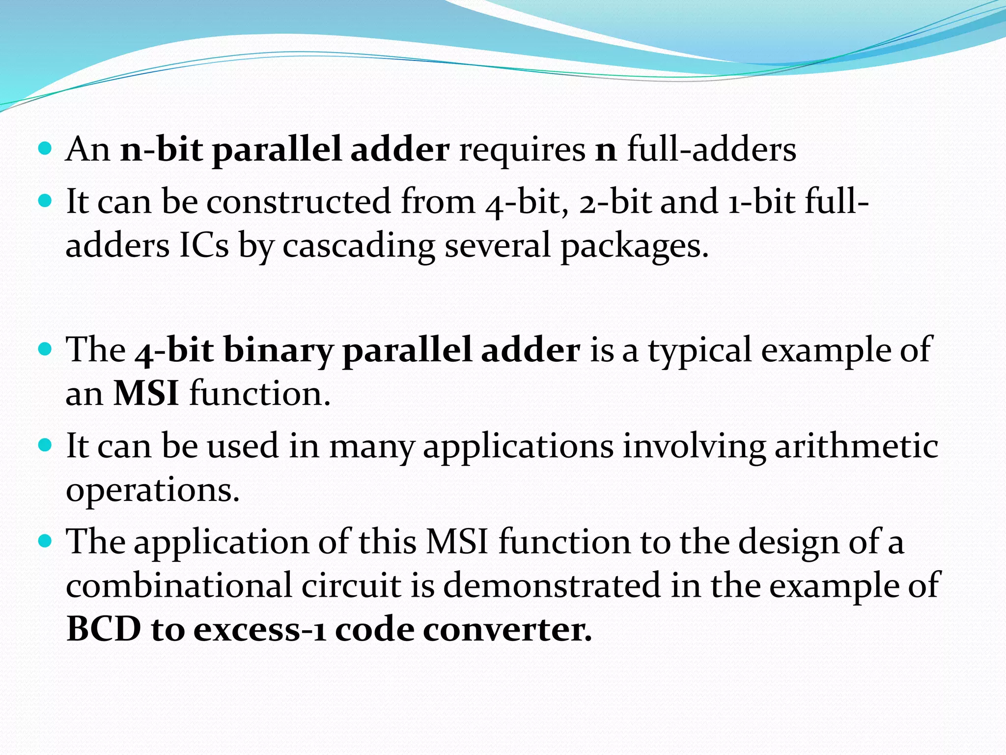 Parallel Adder and Subtractor | PPTX