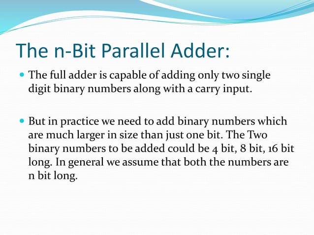 Parallel Adder and Subtractor | PPTX | Programming Languages | Computing