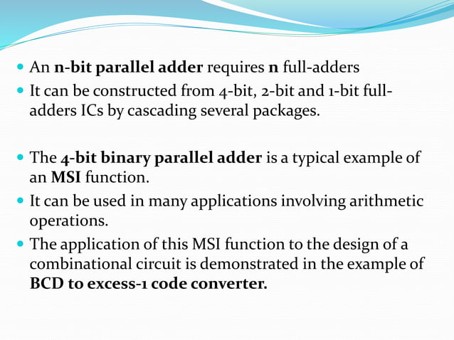 Parallel Adder and Subtractor | PPTX | Programming Languages | Computing
