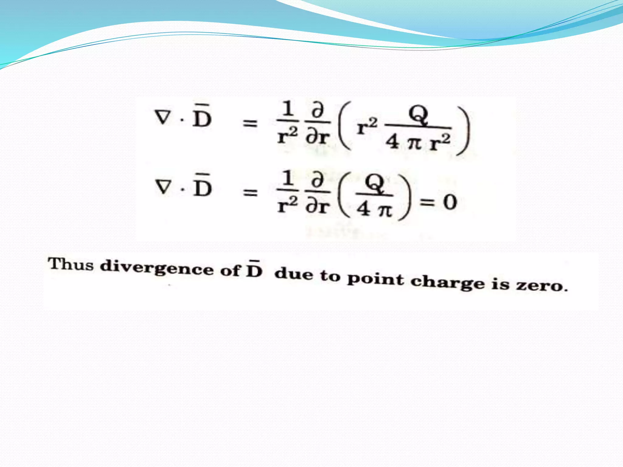 Divergence Theorem & Maxwell’s First Equation | PPTX