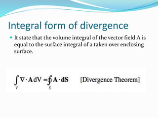 Divergence Theorem & Maxwell’s First Equation | PPT