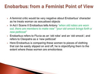 "Antony and Cleopatra" Enobarbus | PPT
