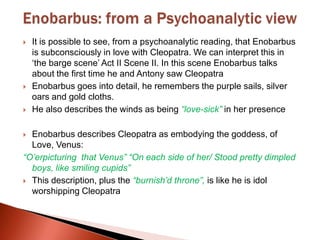 "Antony and Cleopatra" Enobarbus | PPT