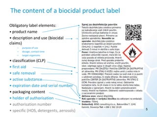 Biocides - obligations and novelties | PPTX