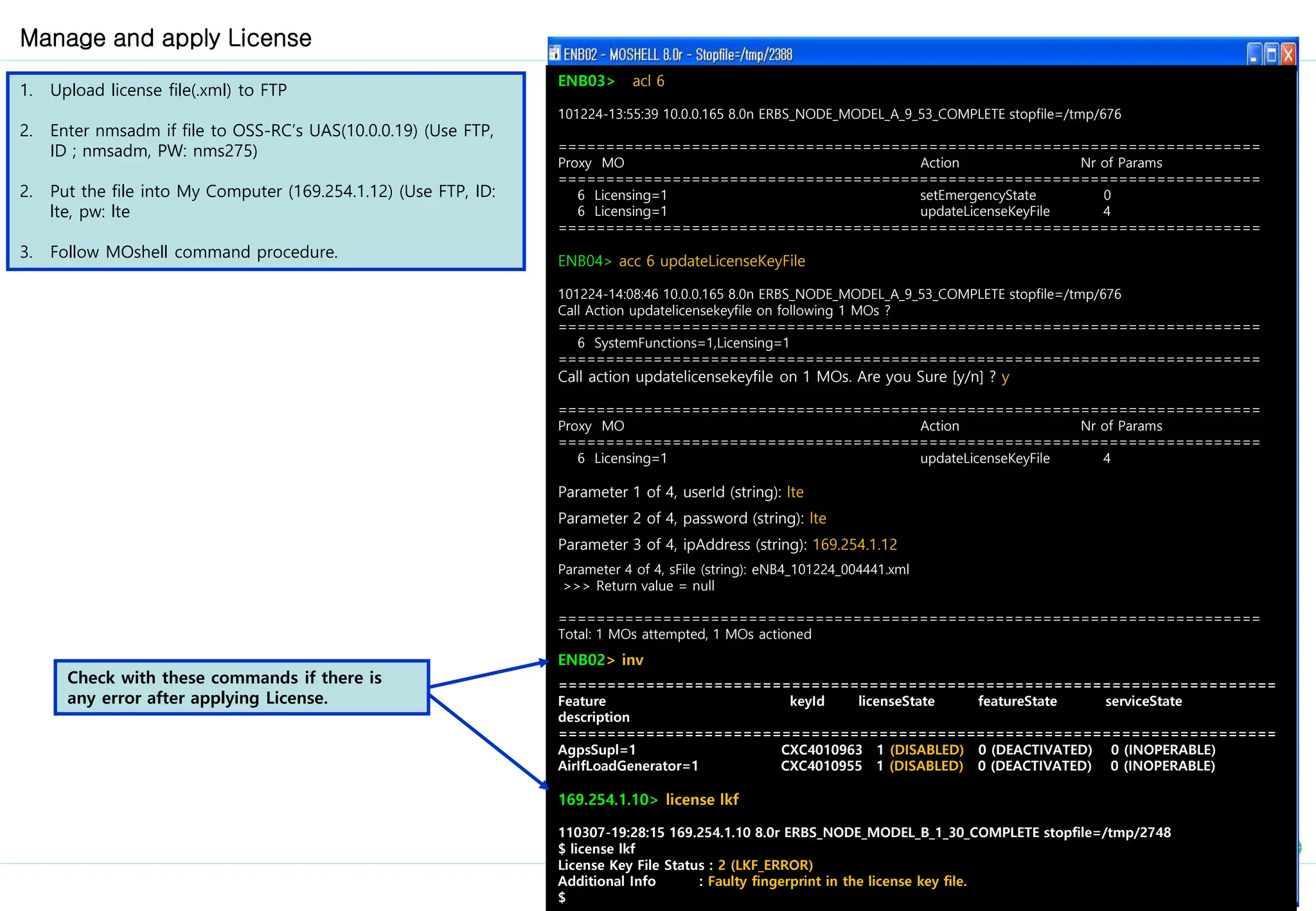 EnodeB_Moshell_Daily use_Important_commands.pptx
