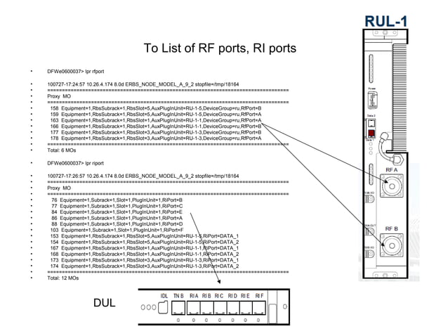 E nodeb useful commands for rf engineer | PPT | Internet | Computing