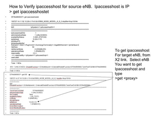E nodeb useful commands for rf engineer | PPT