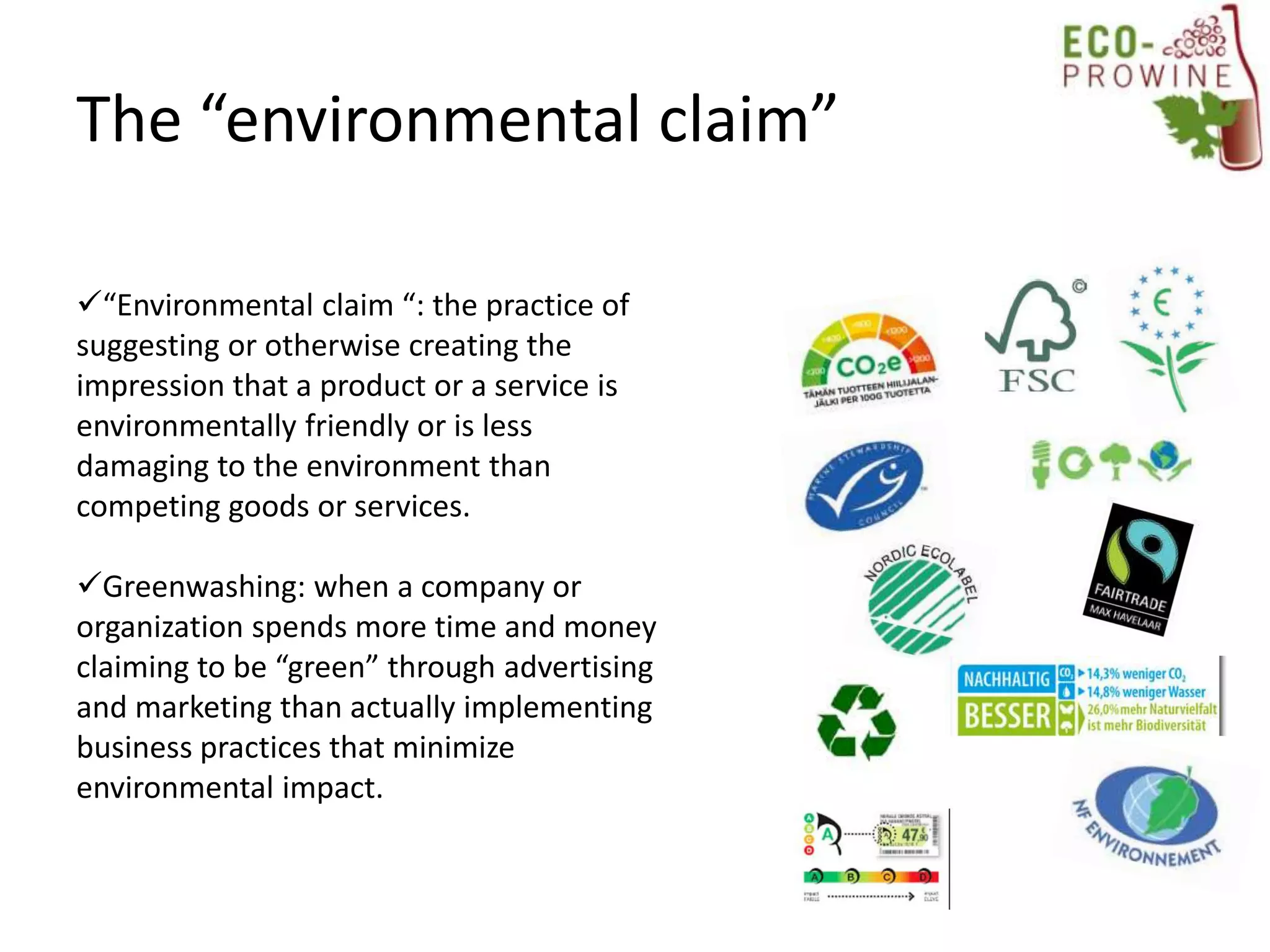 Sustainability labels: a European overview | PPTX