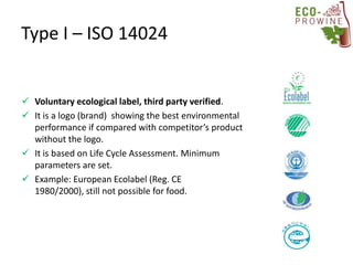 Sustainability labels: a European overview | PPTX