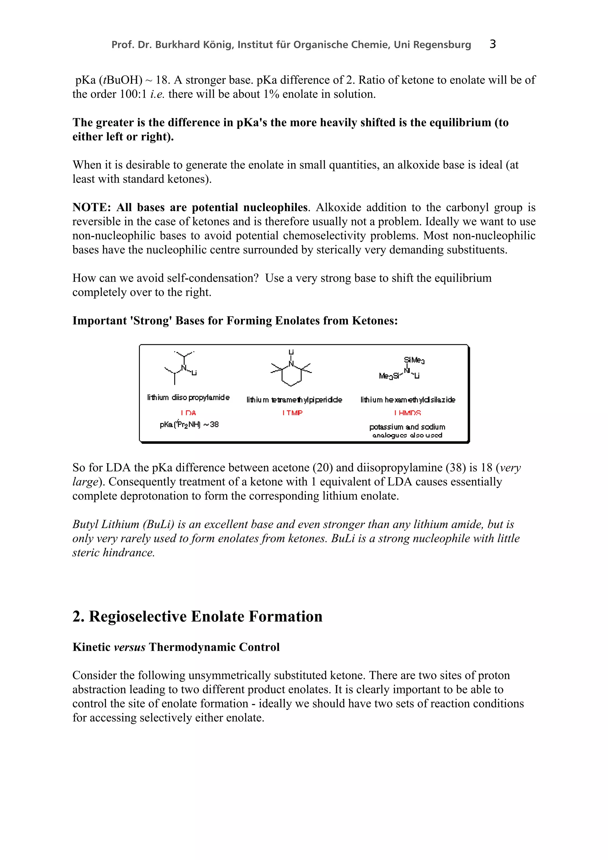 Enolate chemistry | PDF