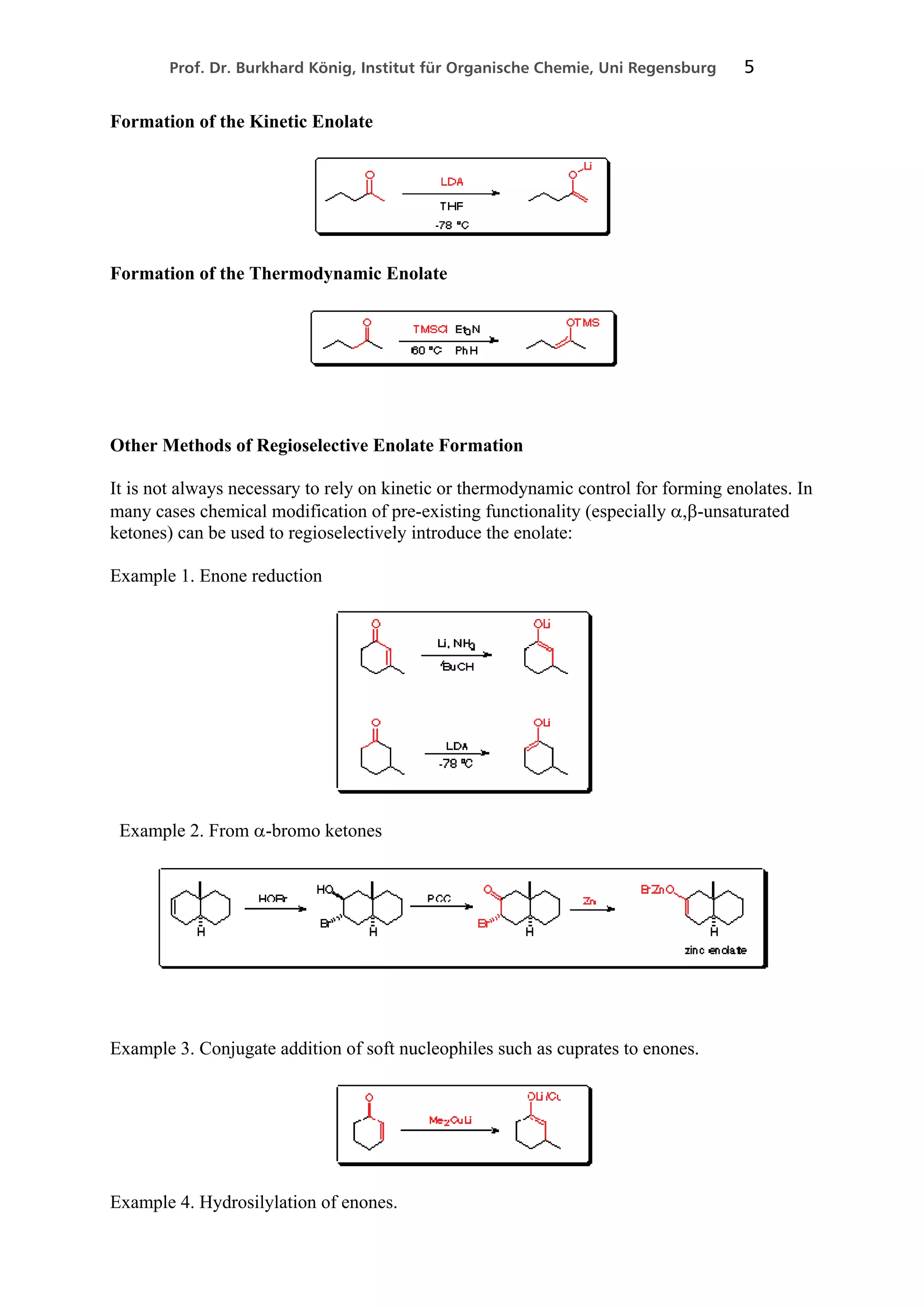 Enolate chemistry | PDF