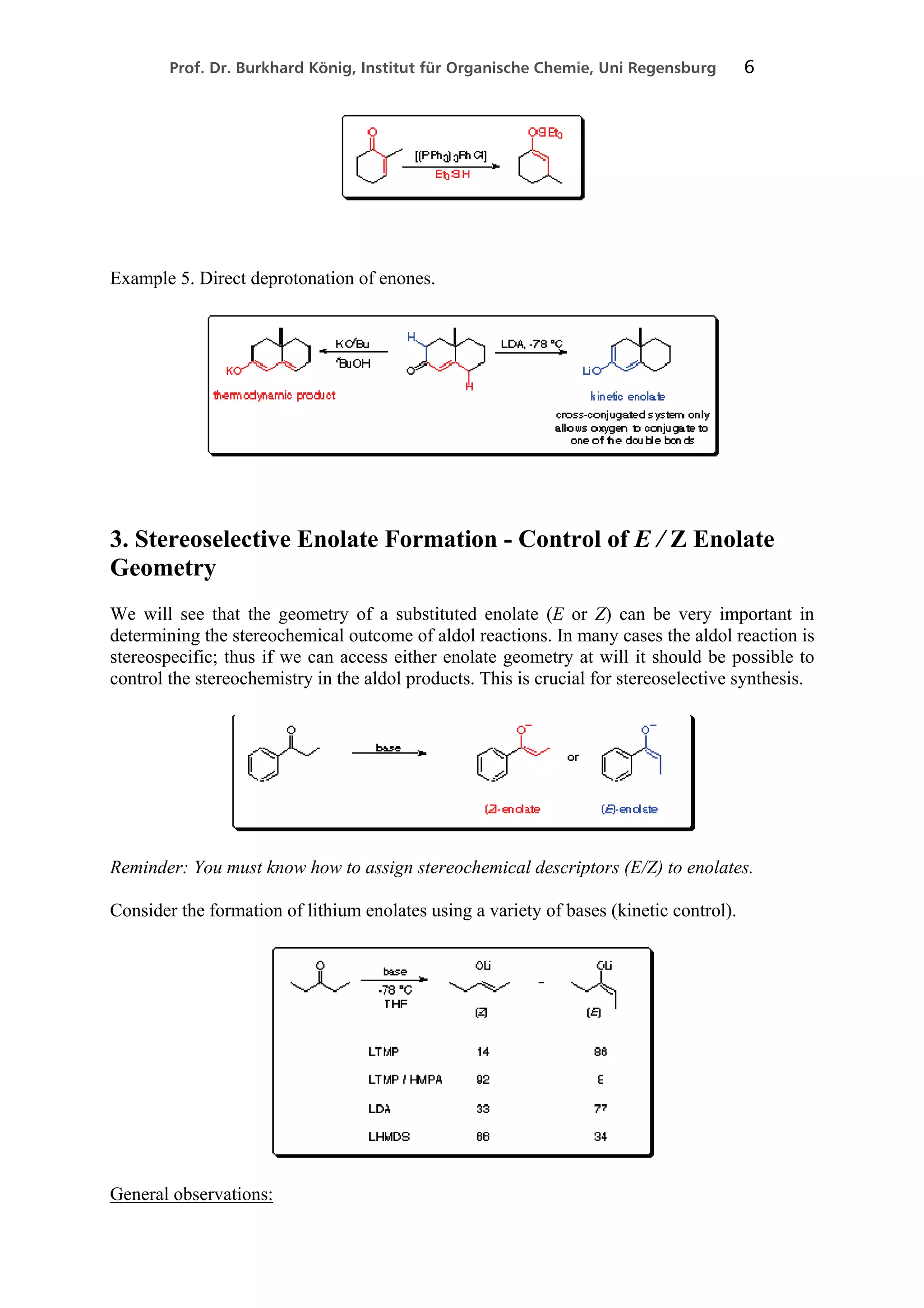 Enolate chemistry | PDF