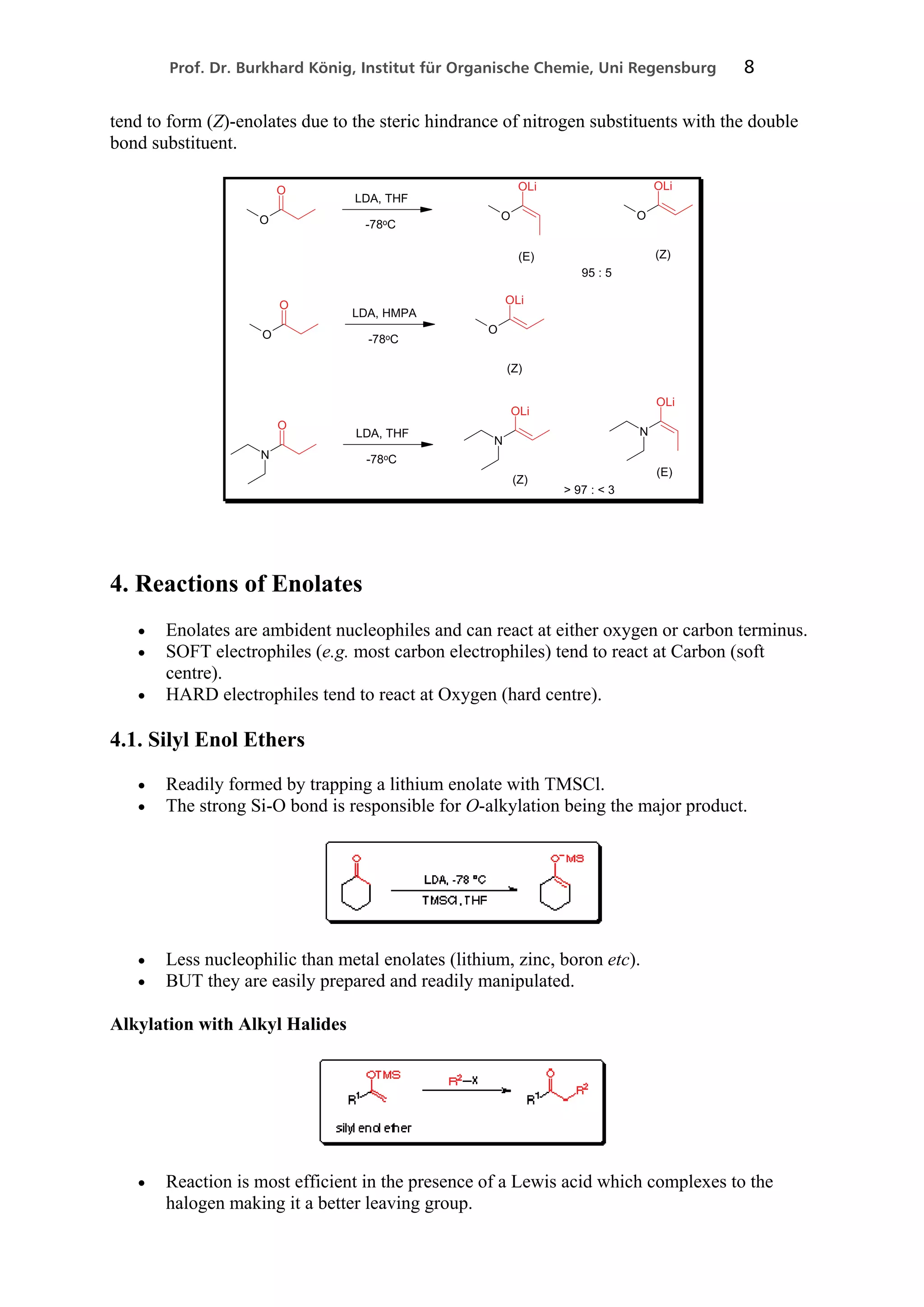 Enolate chemistry | PDF