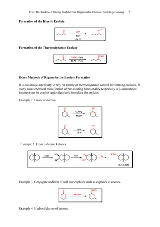 Enolate chemistry | PDF