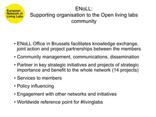 Introducing Living Labs and ENoLL | PPT