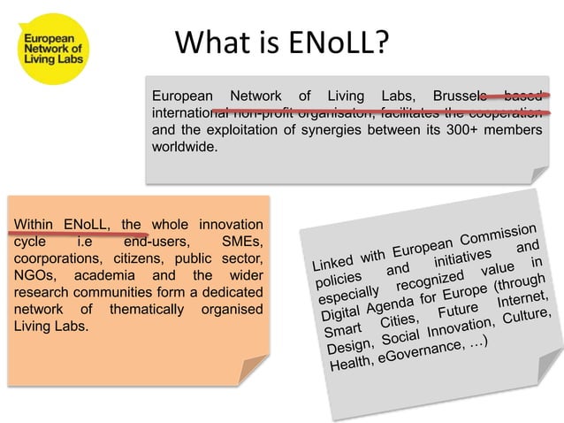 Introducing Living Labs and ENoLL | PPT