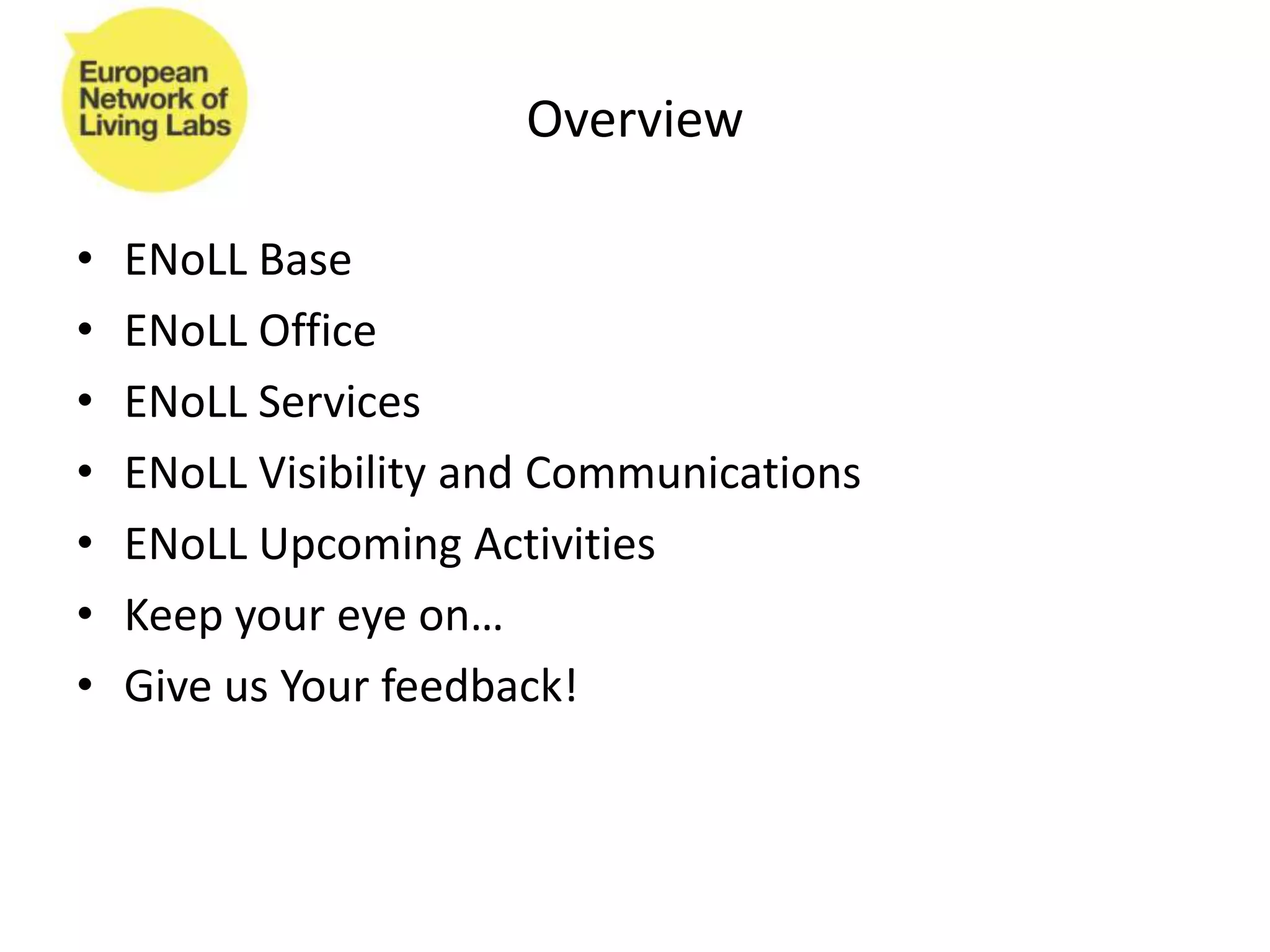 ENoLL Office Anna Kivilehto | PPT