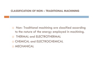 Non convencional machining | PDF | Chemistry | Science