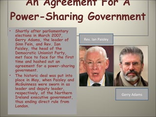 NOrthern IReland | PPT